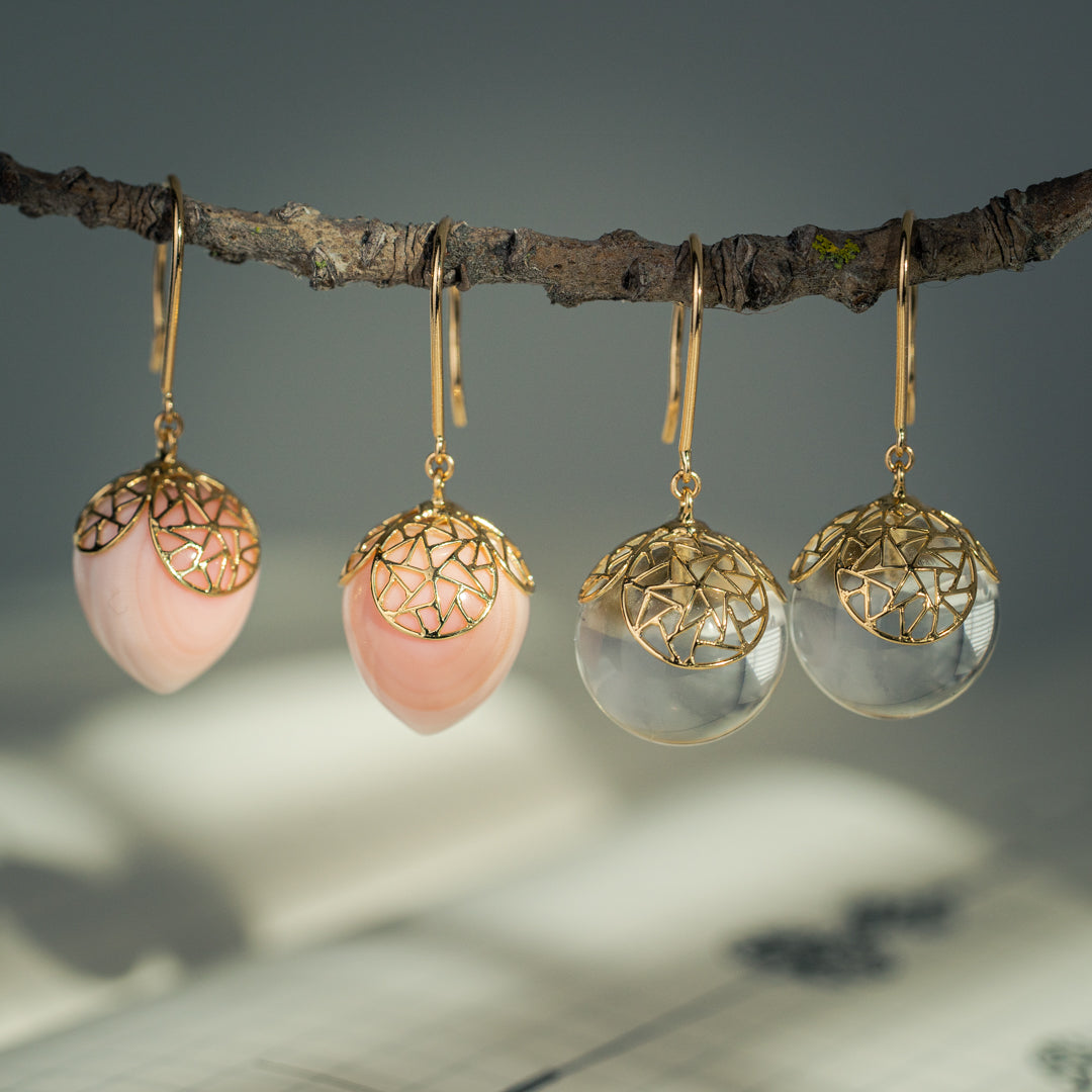 Conch shell earrings – Baiyang Jewelry